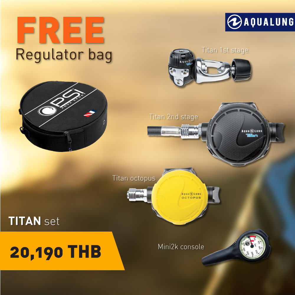 Titan Regulator Set | AquaLung SCUBA Regulators | AquaMaster Thailand