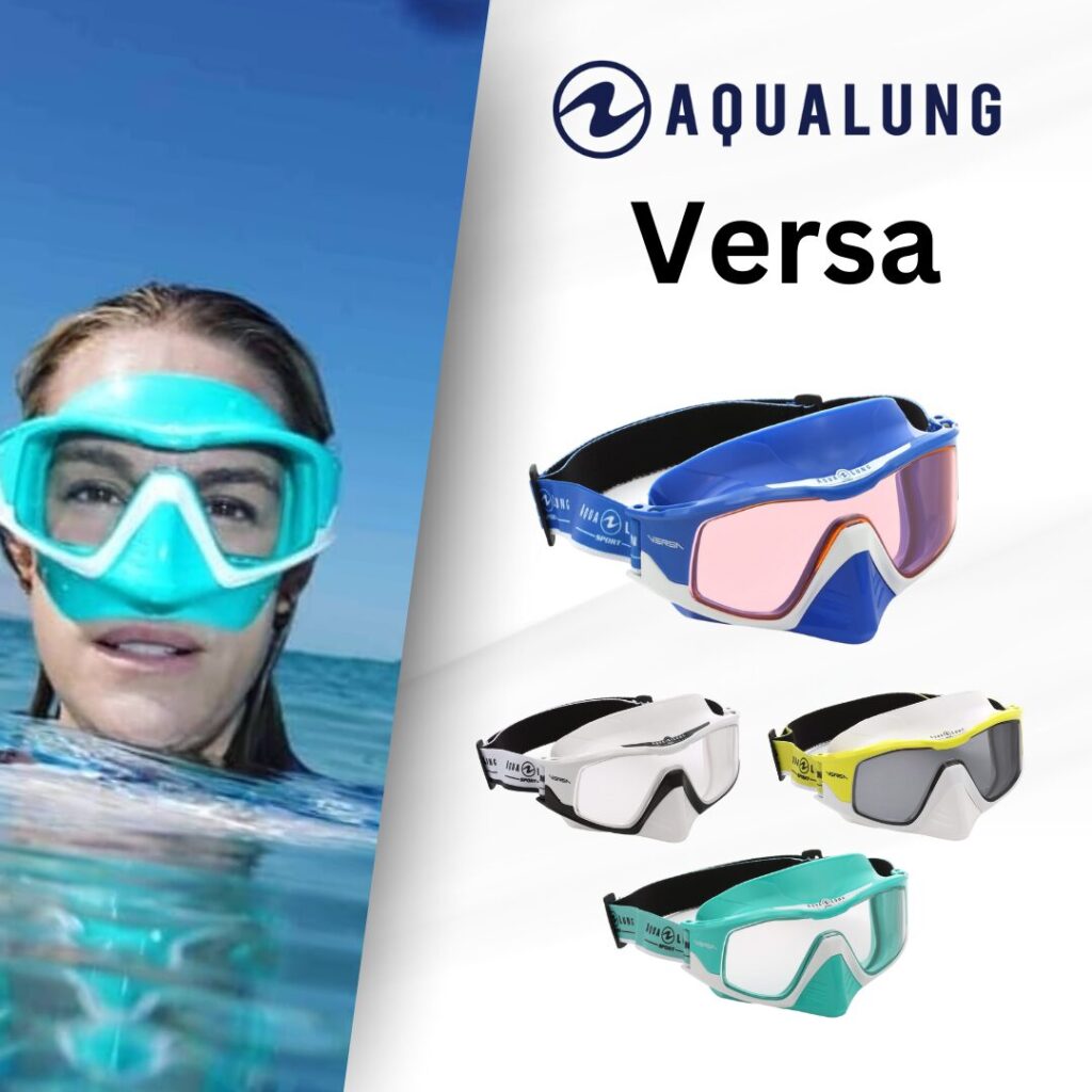 Aqualung Versa Snorkeling Mask | Lightweight Snorkel Mask | Aquamaster