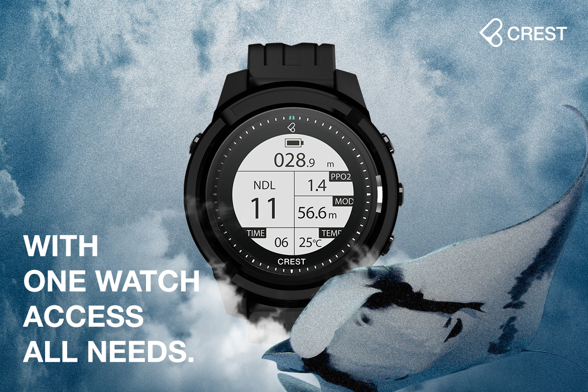 คอมพิวเตอร์ดำน้ำรุ่น CREST CR4 Dive Computer » HappyDive.net