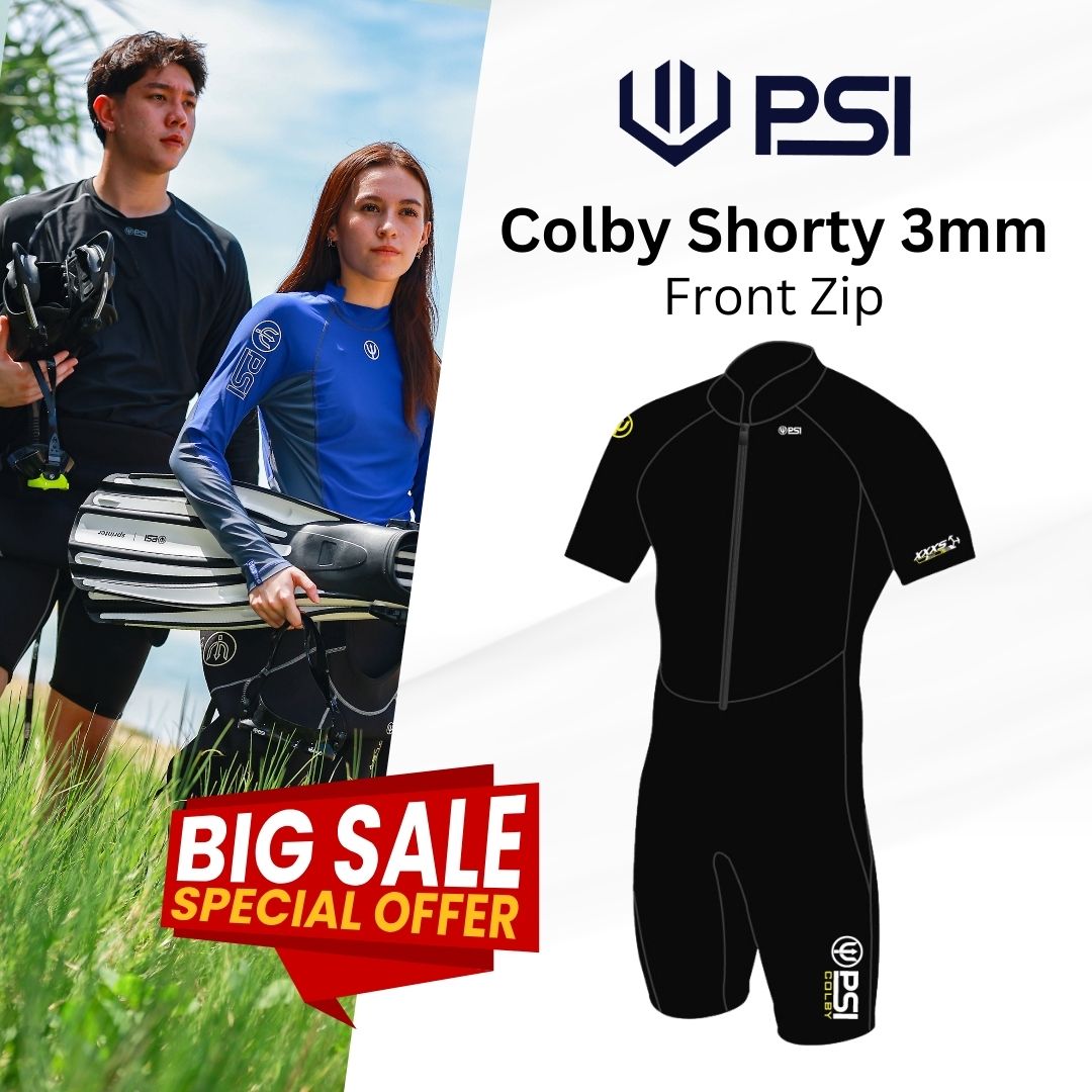 PSI Colby Shorty Front Zip 3mm | Scuba Wetsuits | Aquamaster