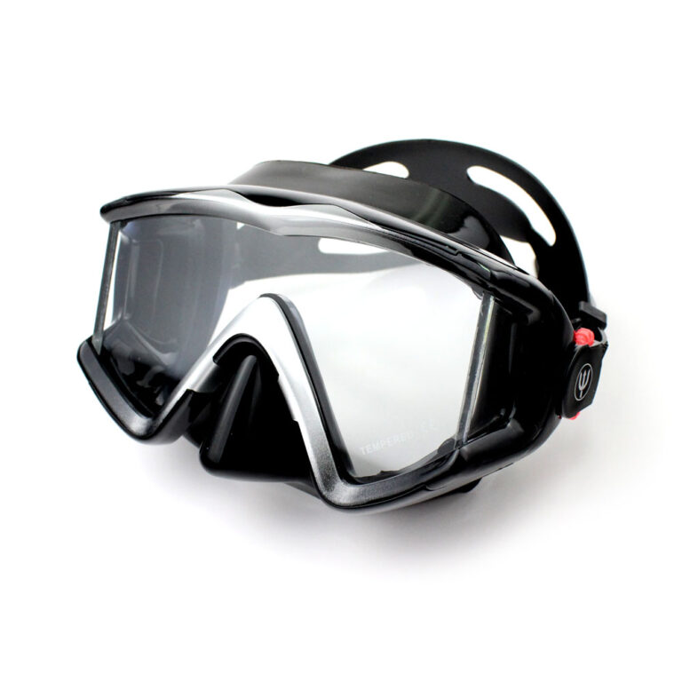 PSI Infinity Mask | 3-Lens Panoramic Dive Mask | Aquamaster