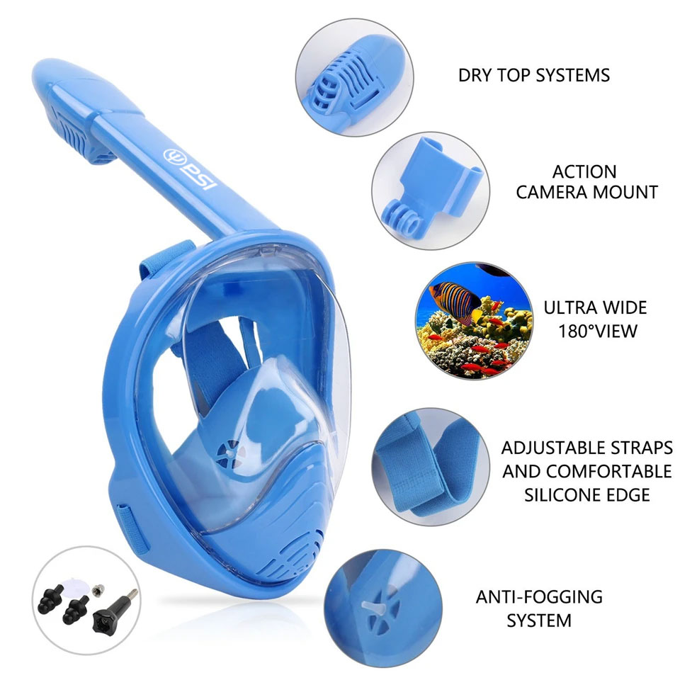 PSI Explorer Snorkeling Full Face Mask For Kids | Aquamaster