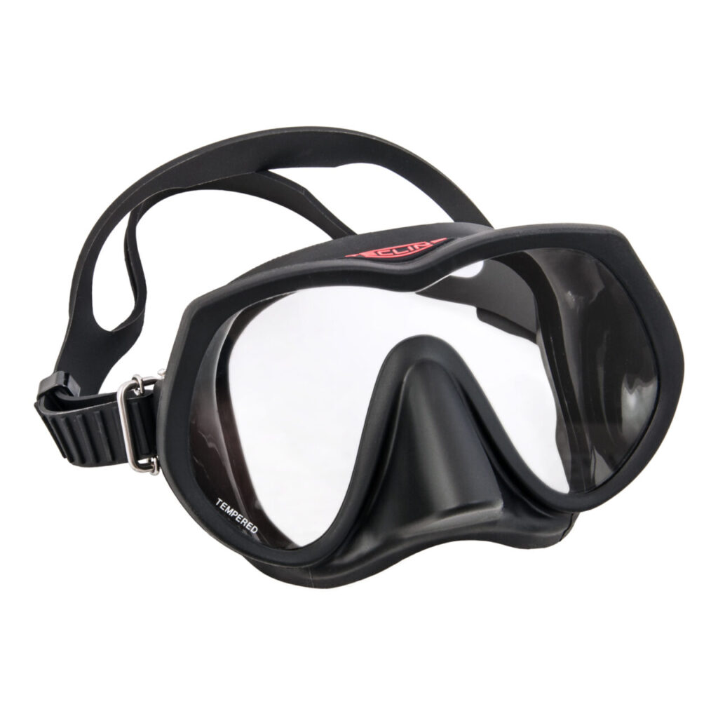 Tecline Frameless Super View Mask | Wide Field for Tech Diving | Aquamaster