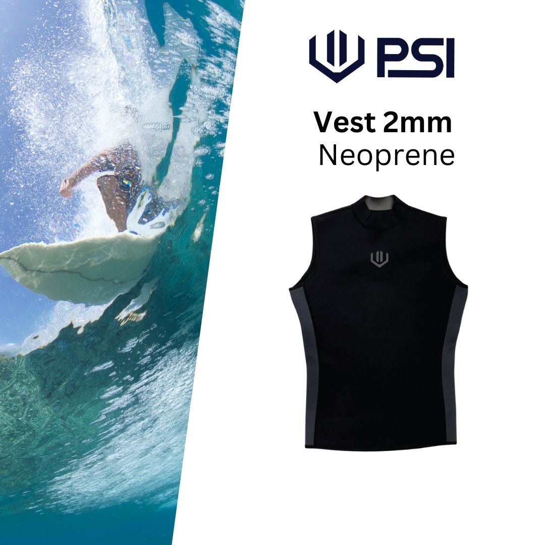 PSI Vests 2mm Neoprene | Lightweight Thermal Dive Vest | Aquamaster